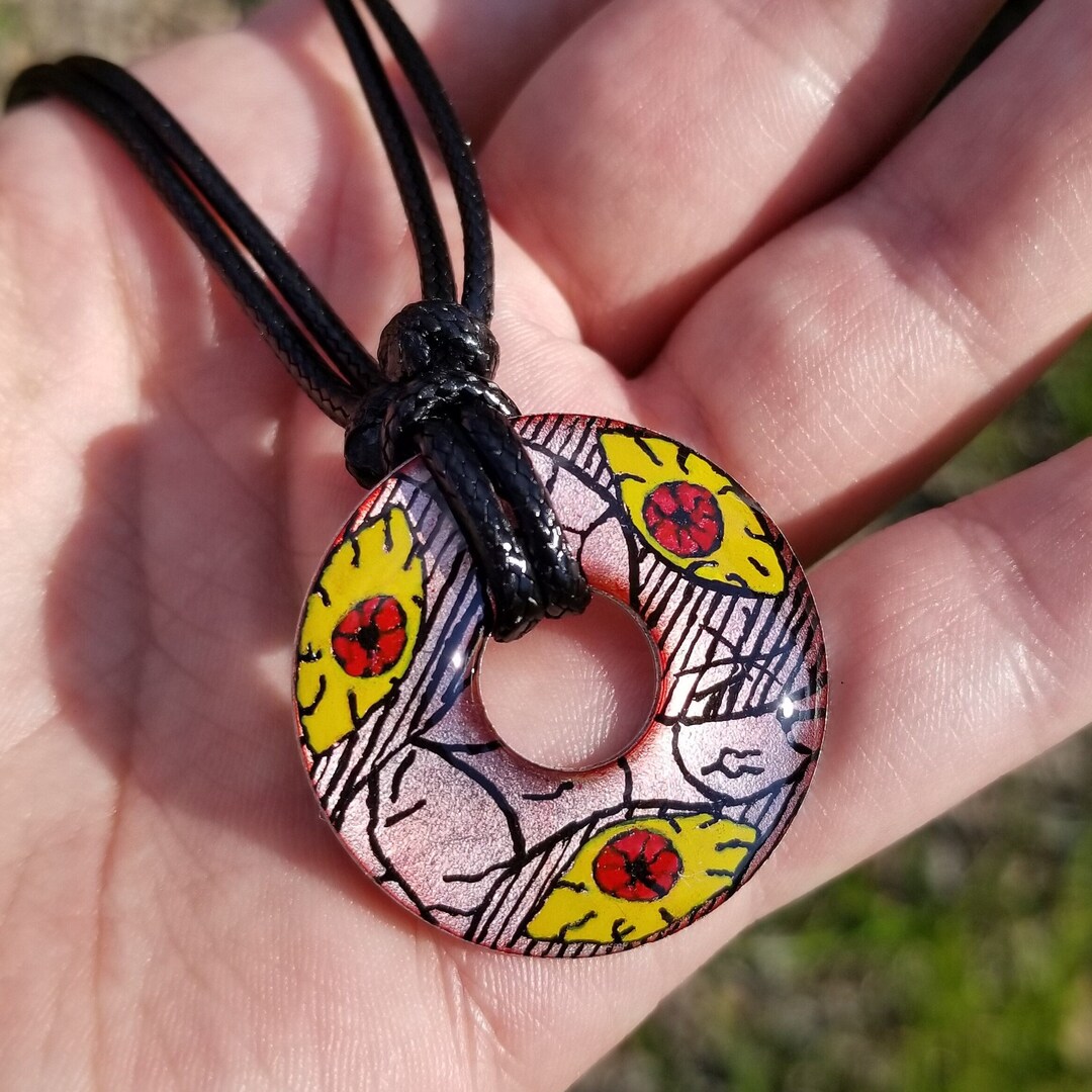 Demon Anime Slayer Painted Hand-engraved Adjustable Necklace Series 2 ...