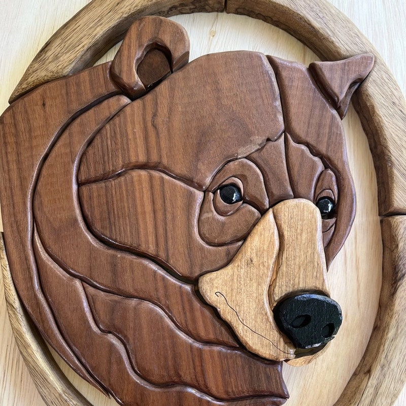 Intarsia Bear - Etsy