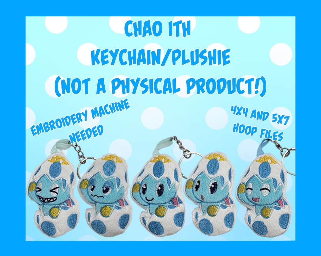 Pack 01 - Chao ITH Pattern Keychain Plushie - Etsy
