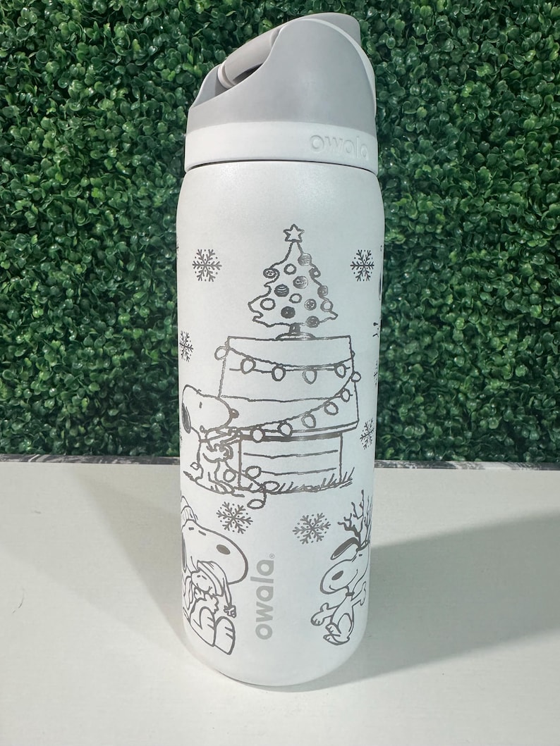 Snoopy Holiday Inspired 32oz Owala 360 Tumbler - Etsy