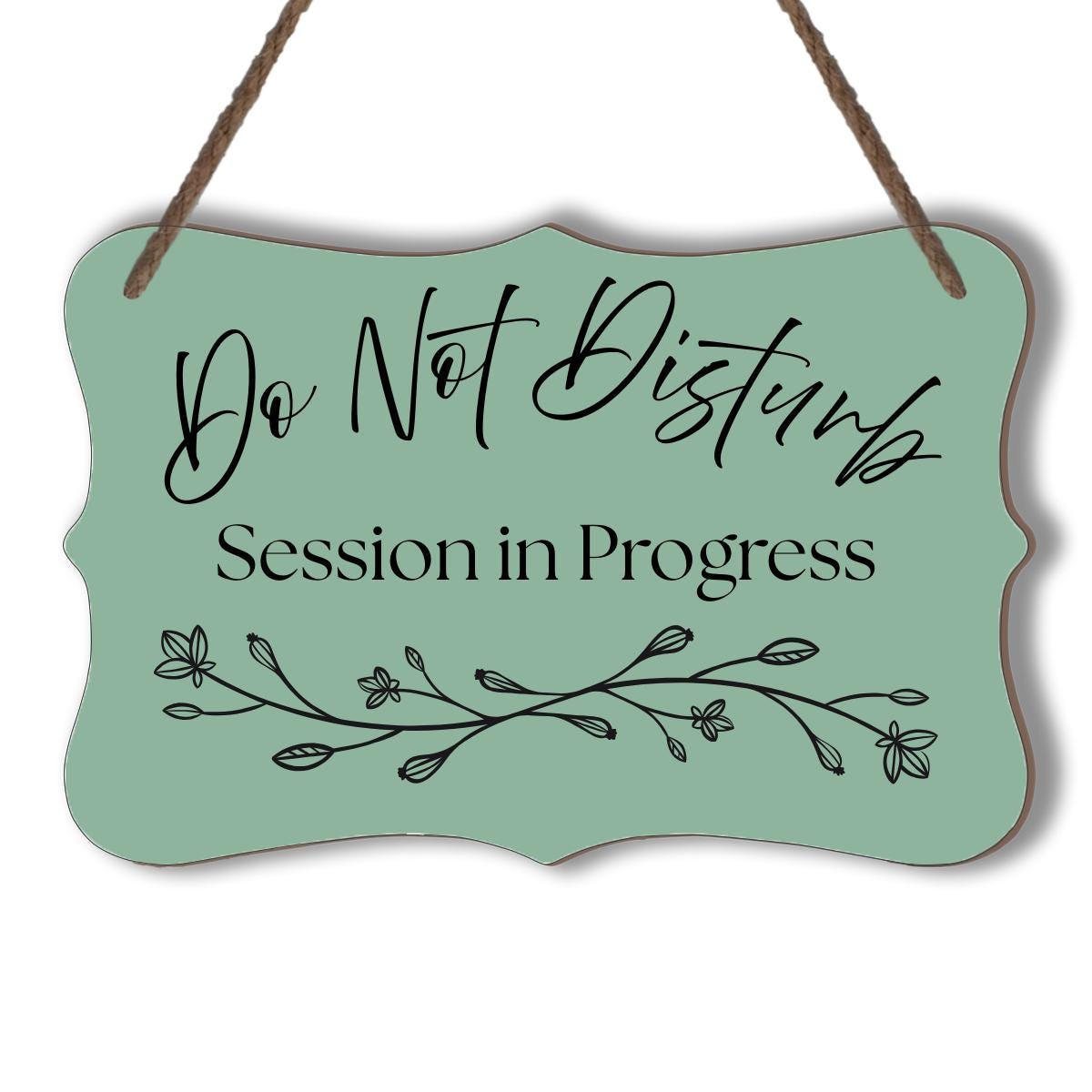 Do Not Disturb Session in Progress Hanging Sign for Office Privacy Sign ...