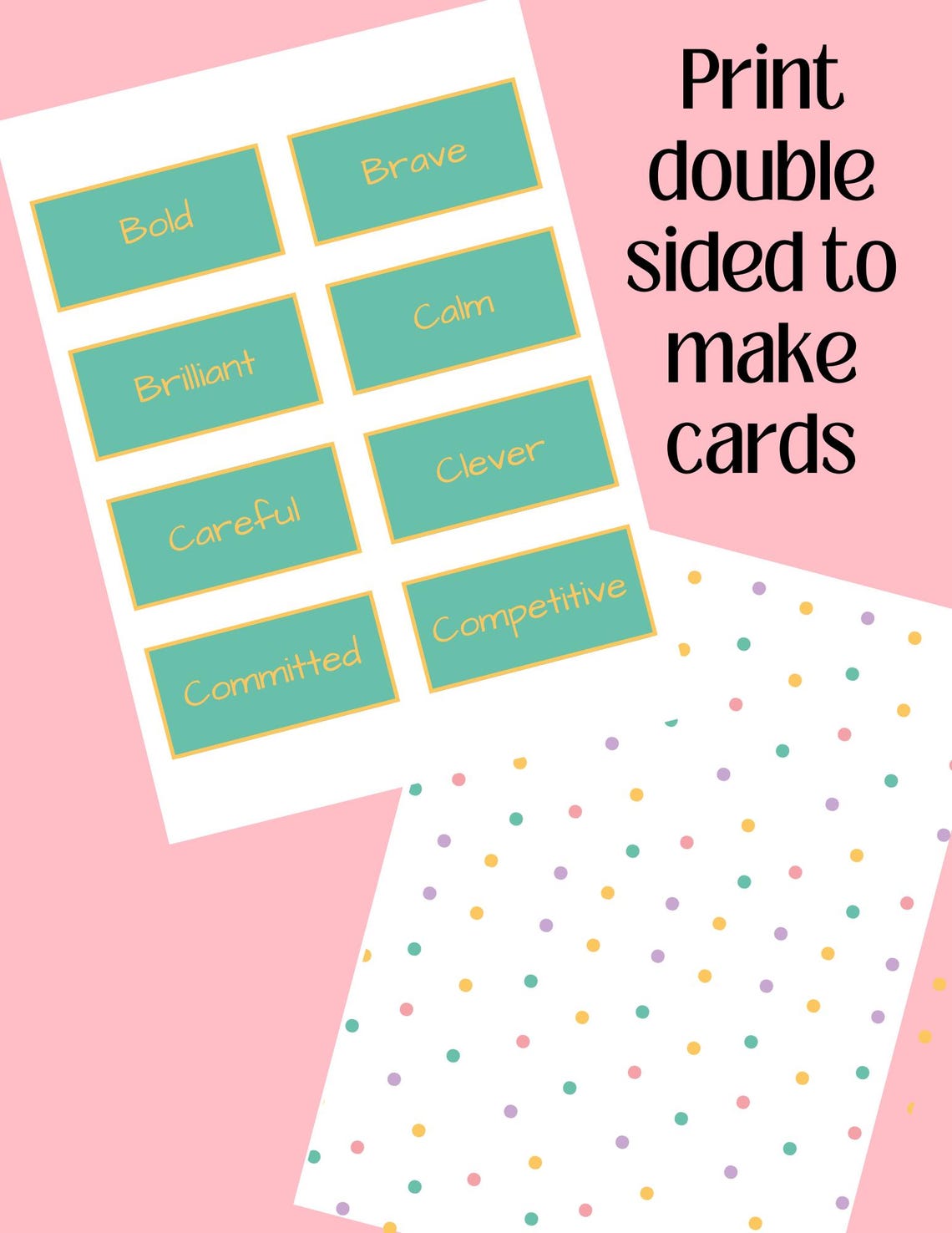 Printable Character Cards for Kids 112 Characteristics and Values Sort ...
