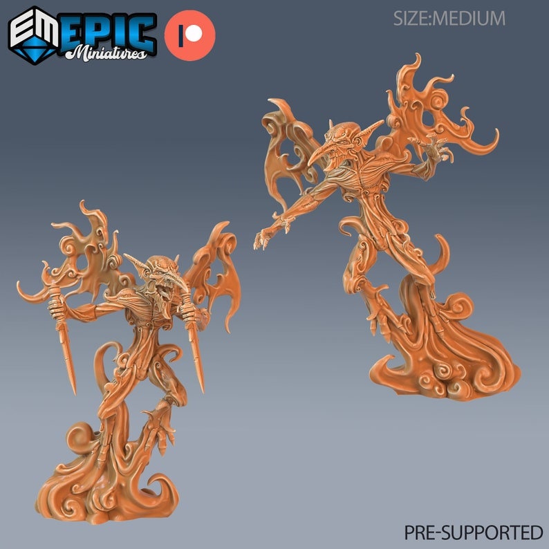 Smoke Mephit 3D Miniature for Dungeons and Dragons 5e & - Etsy UK