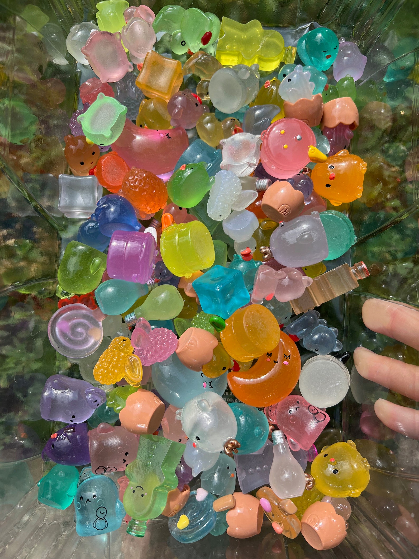 15 Pieces Cute Kawaii Miniature Glow-in-the-dark Luminous Resin 3D ...