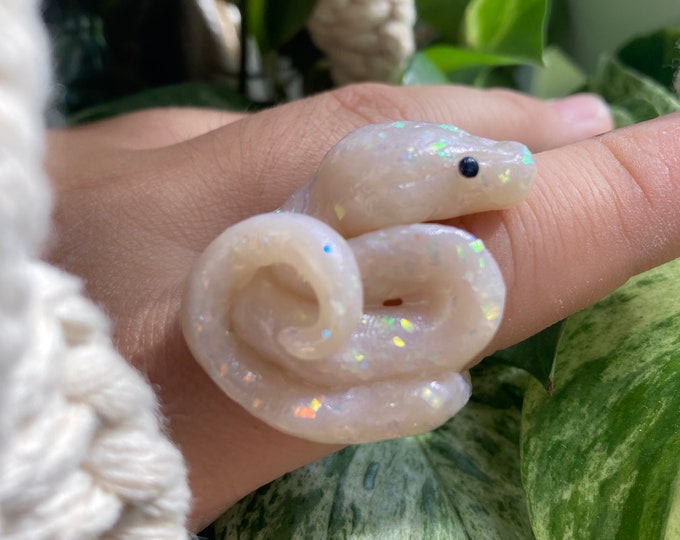 Opal Ball Python Ring - Etsy