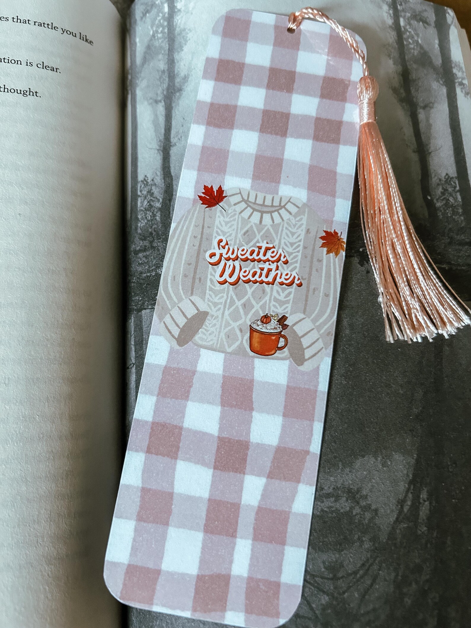 Cozy Fall Bookmarks - Etsy