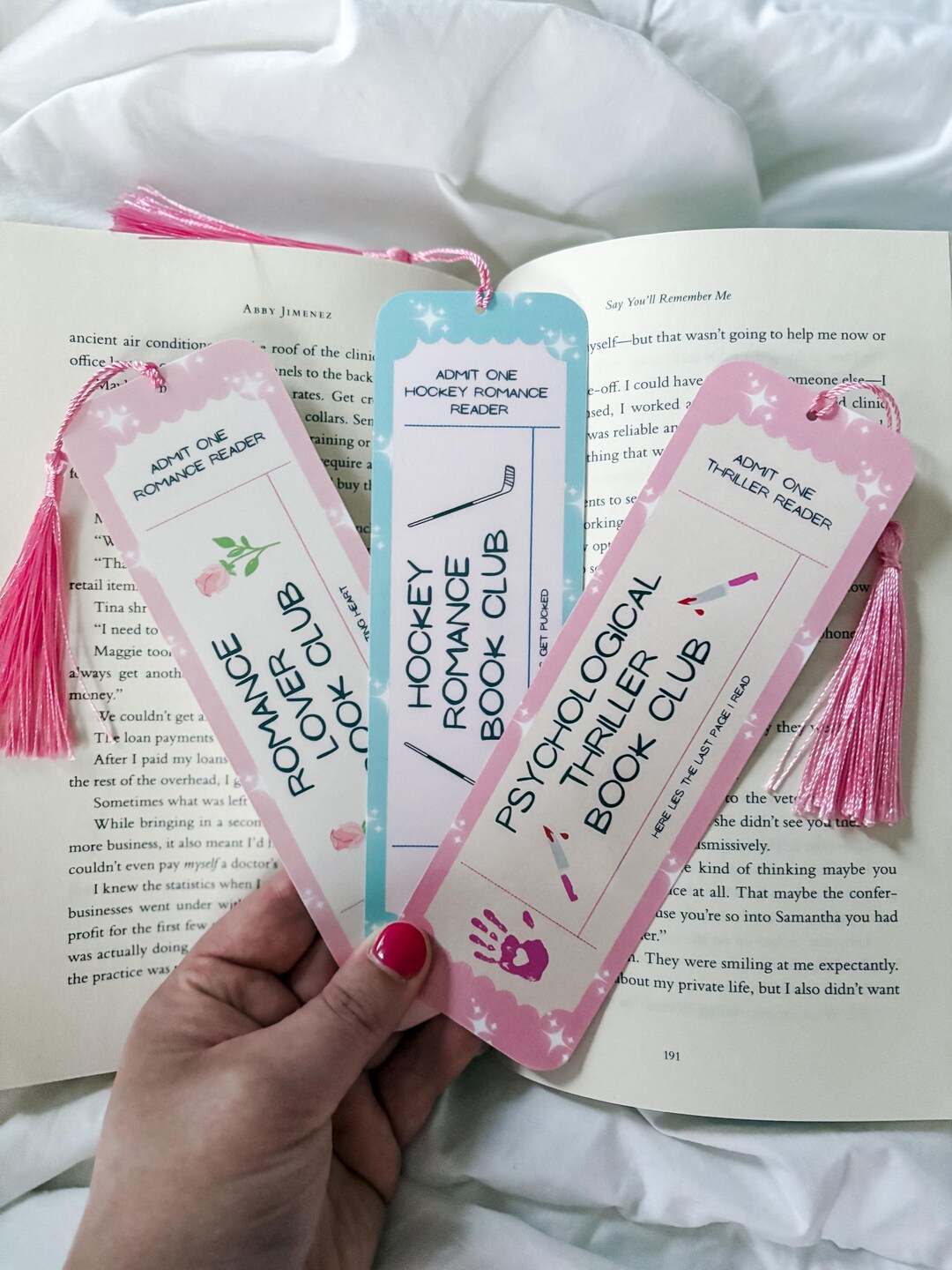 Ticket Style Bookmarks (multiple Genres) - Etsy