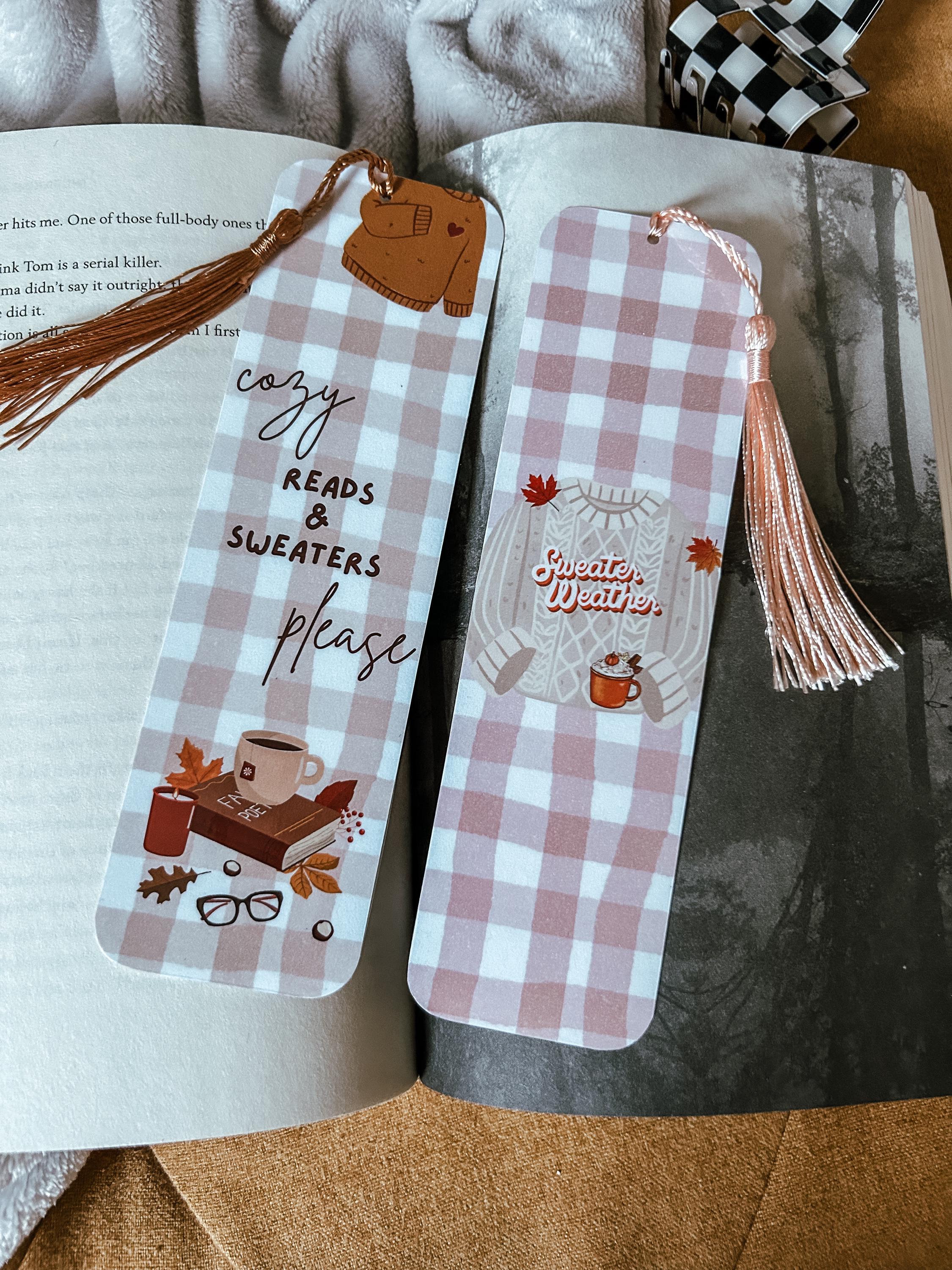 Cozy Fall Bookmarks - Etsy