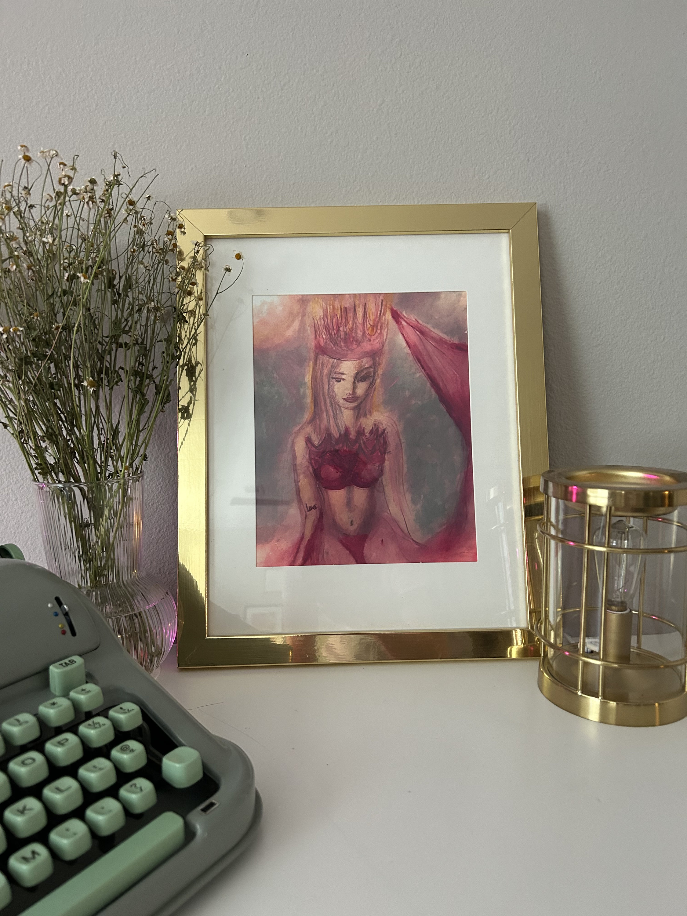 Pink Mermaid Art Print - Etsy