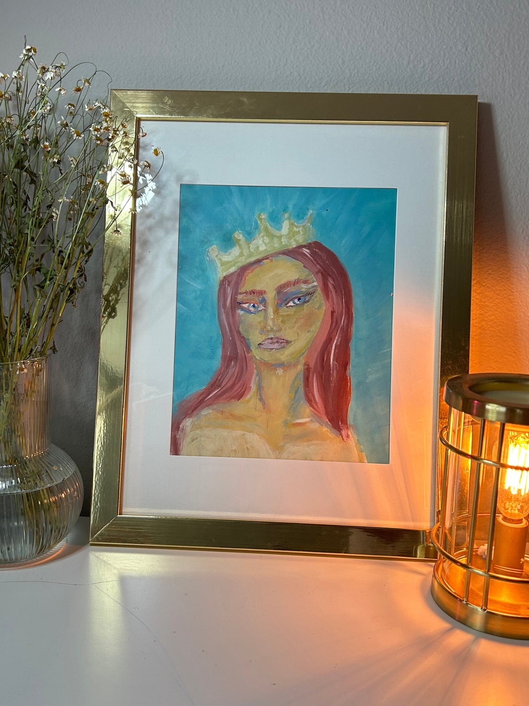 Painting of a Queen Art Print - Etsy