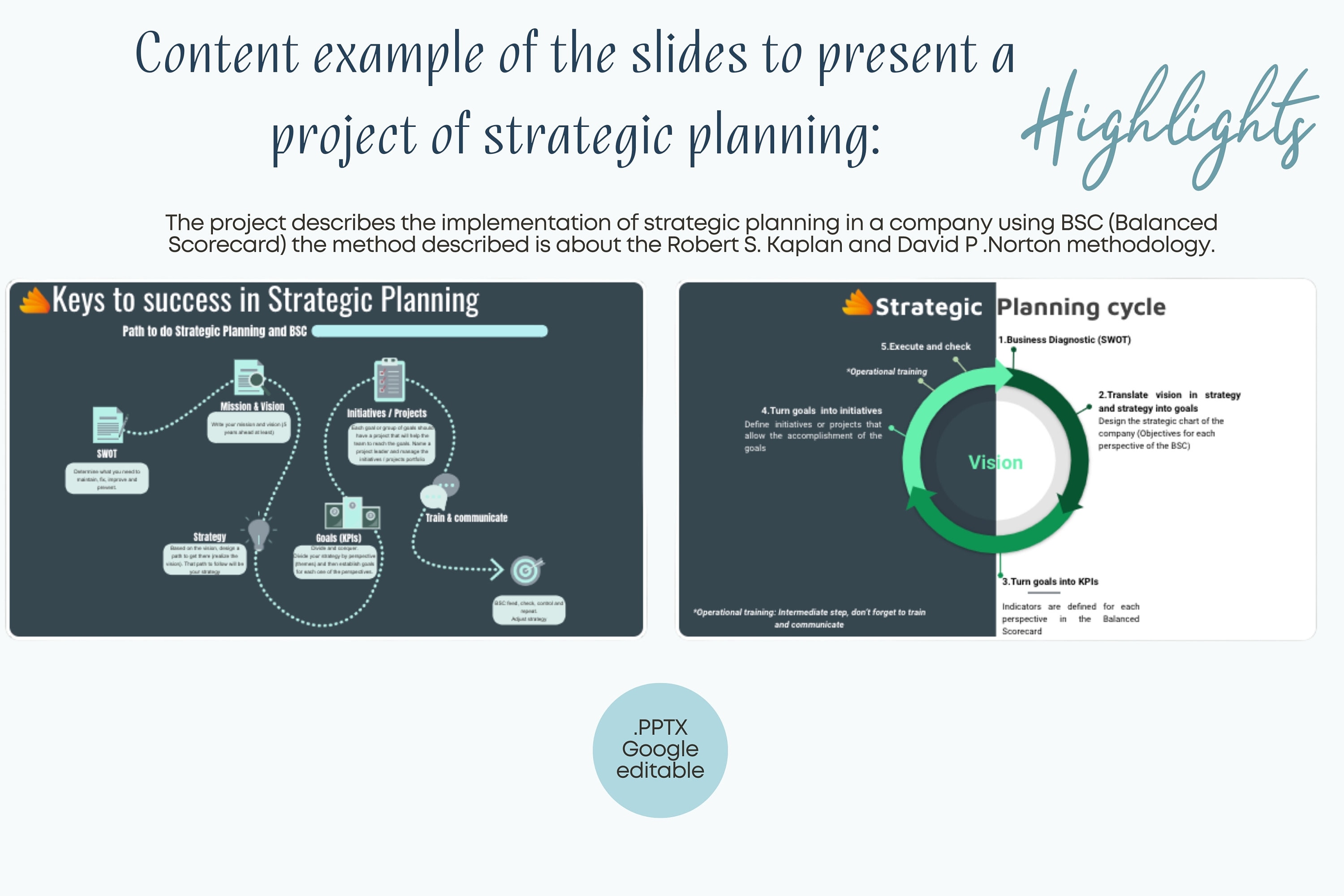 Strategic Planning Presentation, Strategy Project, Business Plan ...