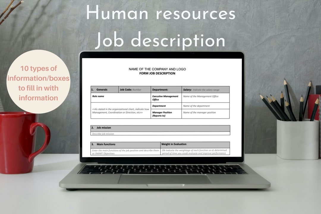 Job Description Template Human Resources Hiring Template Recruitment ...