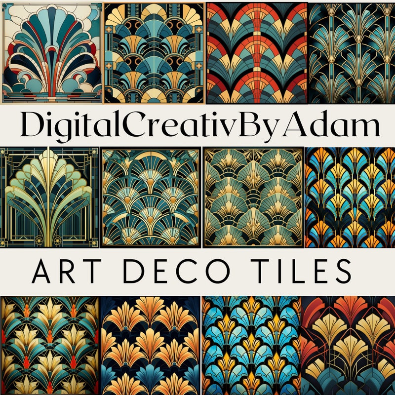 Art Deco Tile - Etsy