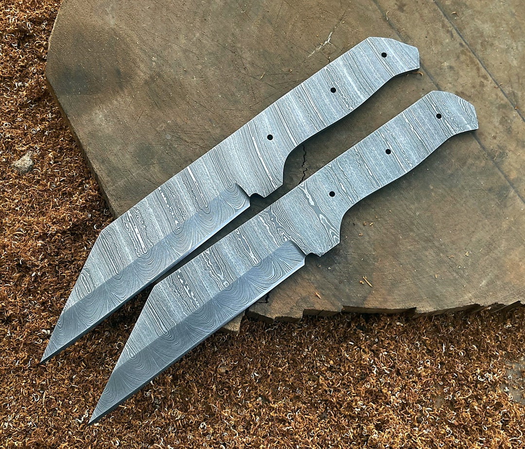 Hunting Knife Custom Handmade Seax Knife Damascus Steel Knife Blank Knife Making Supplies - Etsy