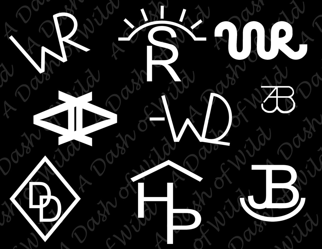 Custom Cattle Brand Design 3 Letters - Etsy