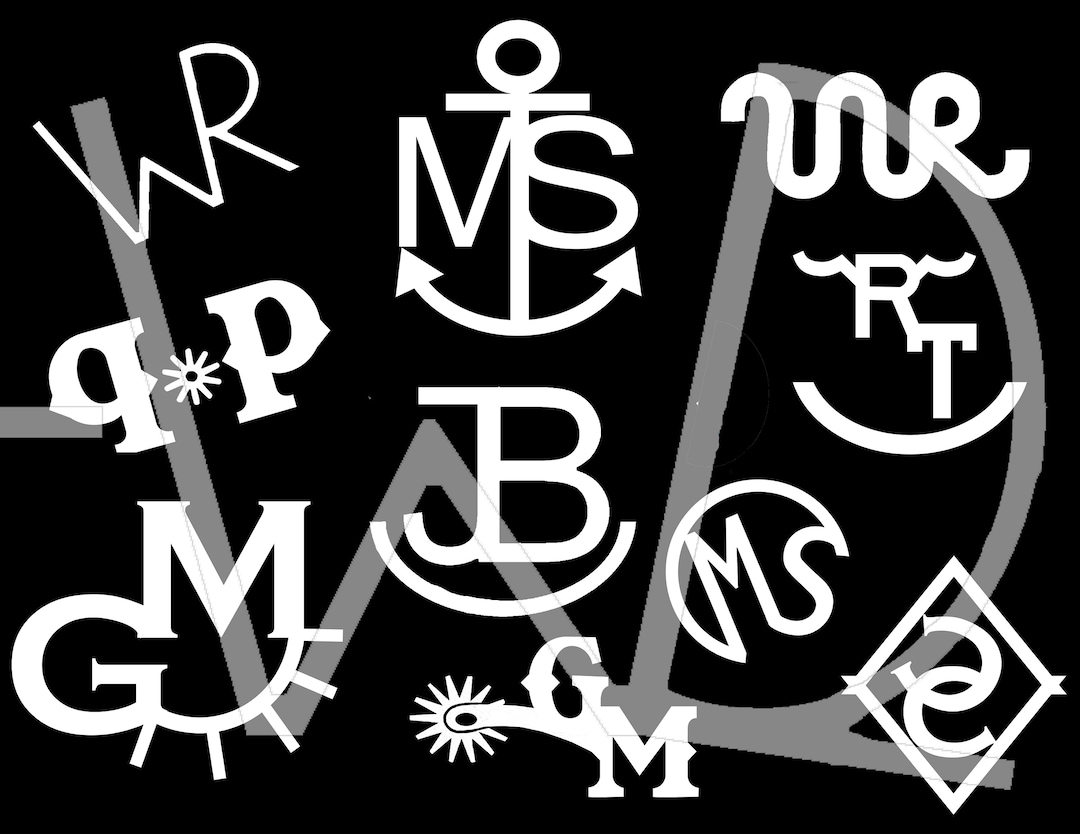 Custom Cattle Brand Design 3 Letters - Etsy