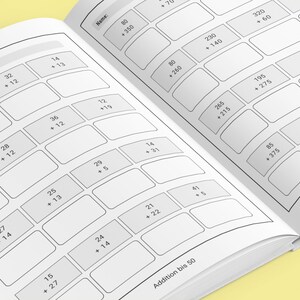 Math Workbook Primary School Addition 1st - 4th Grade Various Tasks for ...