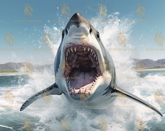 Montessori 3 Part Cards Parts of a Great White Shark - Etsy