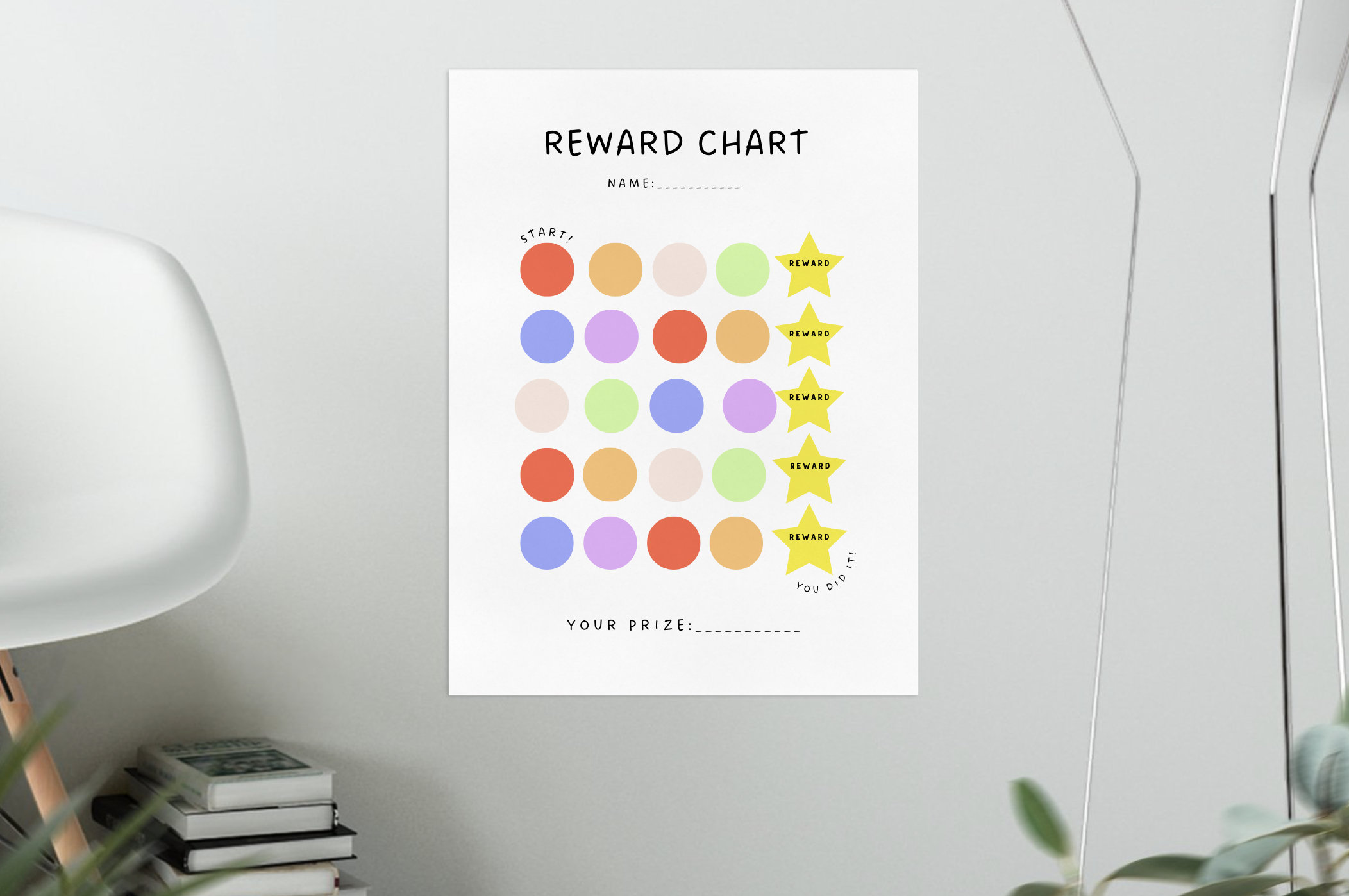 Reward Chart, Toddler Reward Chart, Reward Chart Printable, Kids ...