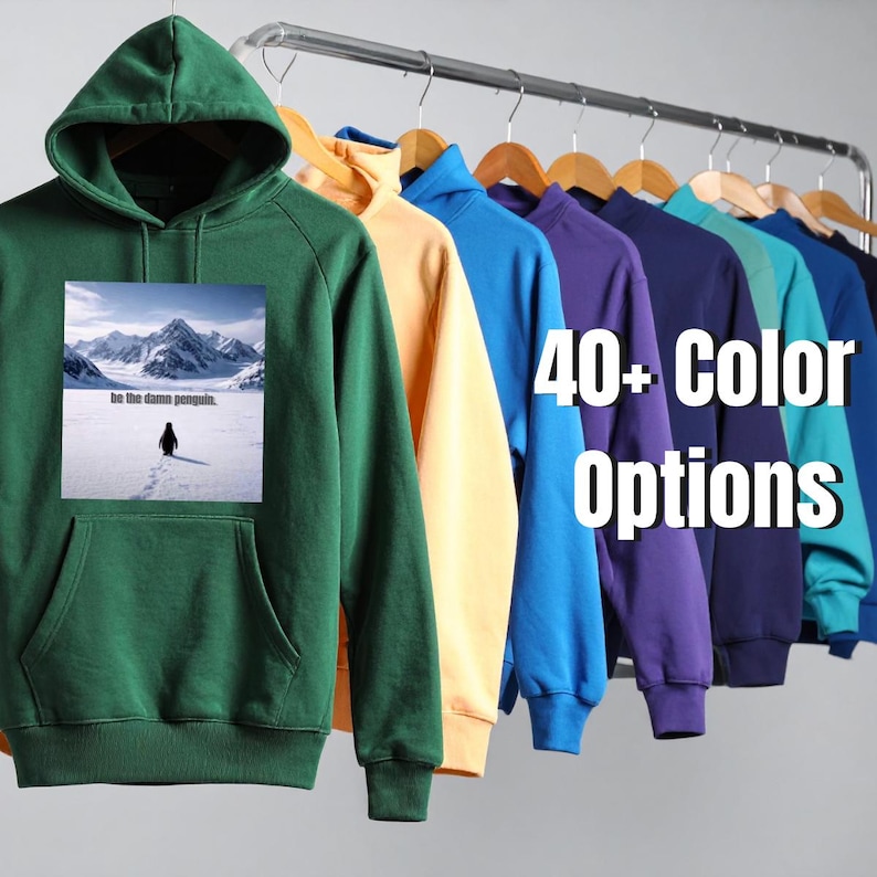 Be the Damn Penguin Hoodie, Viral Meme, Custom Unisex Printed Gift - Etsy