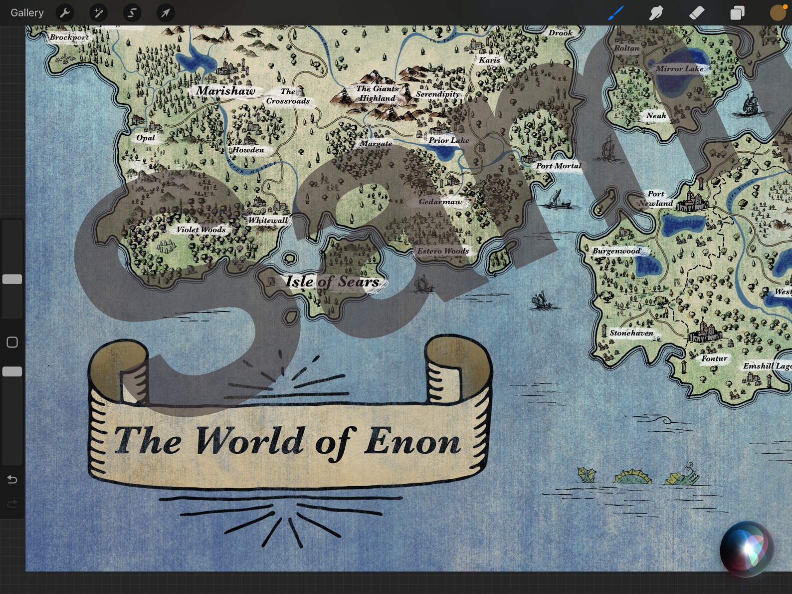 Custom Fantasy World Map | Dnd, TTRPG | 6k Resolution - Etsy