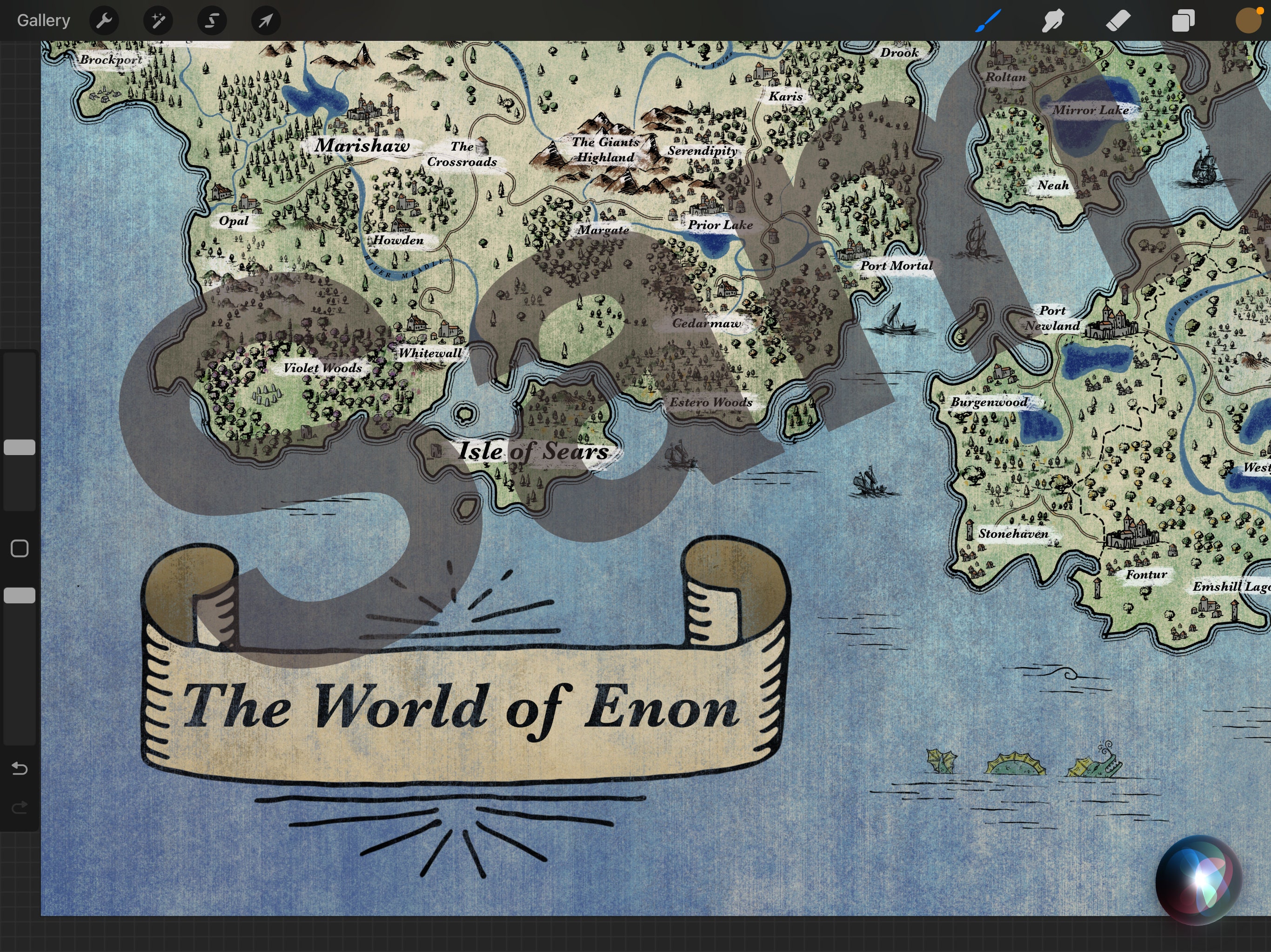 Custom Fantasy World Map | Dnd, TTRPG | 6k Resolution - Etsy