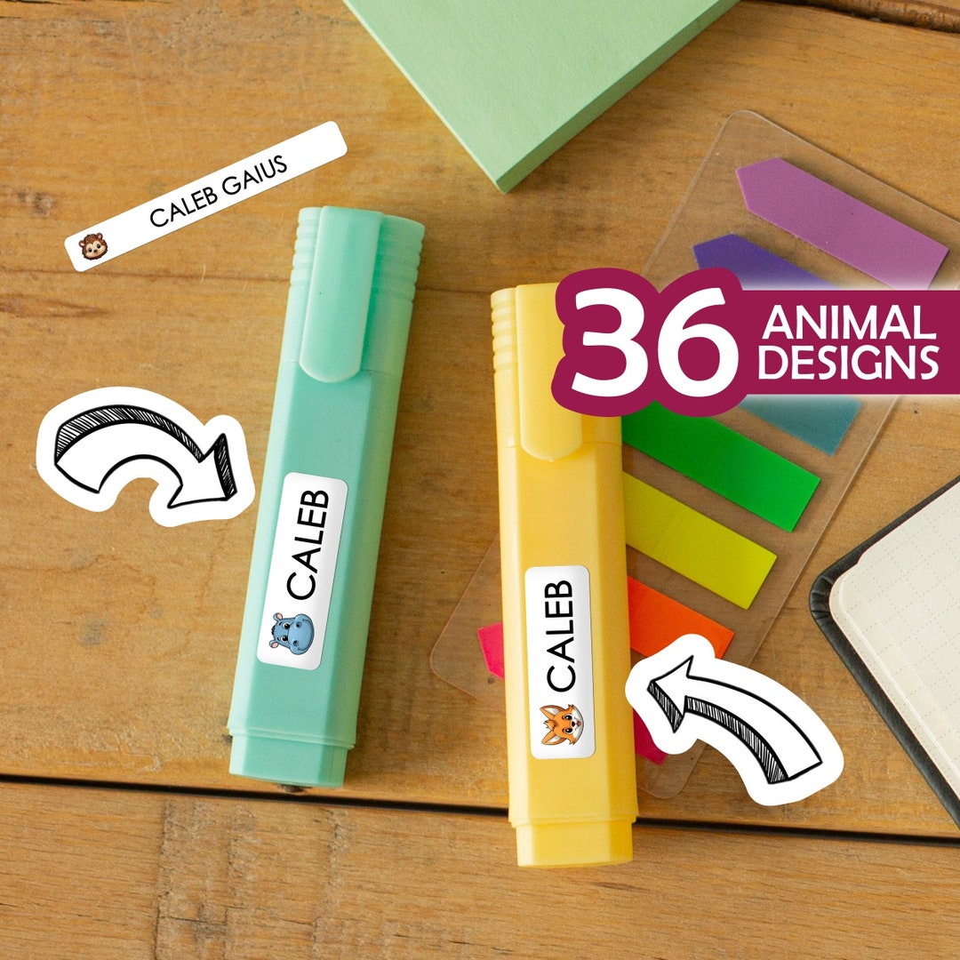 Custom Animal Sticker Label. Personalized Daycare Label for - Etsy