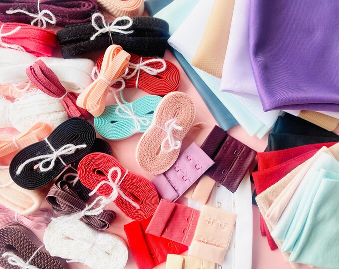 Amazing GRAB BAG of Lingerie Elastic, Hook & Eye Closure, Underwire ...