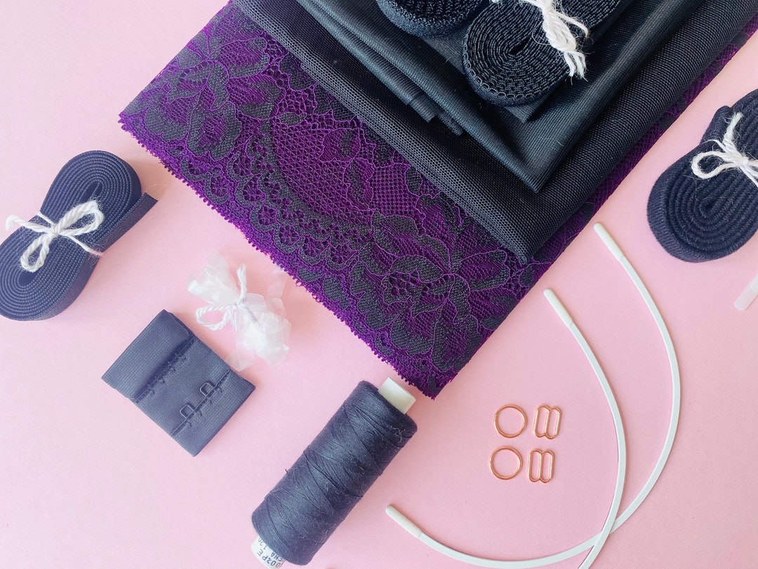 Bra and Panty Making Kit, Bra Kit, Lingerie Fabric, Bra Sewing Kit ...