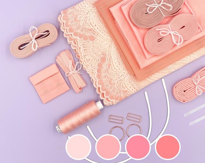 Bra & Panty Making Kit, Lingerie Sewing Kit, Bra Making Kit, Bra Making ...