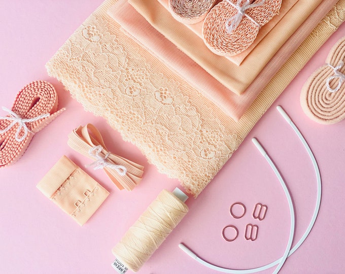 Bra & Panty Sewing Kit, Lingerie Sewing Kit, Bra Making Kit, Bra ...