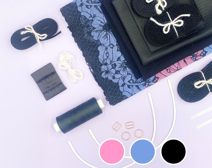 Bra & Panty Making Kit, Lingerie Sewing Kit, Bra Making Kit, Bra Making ...
