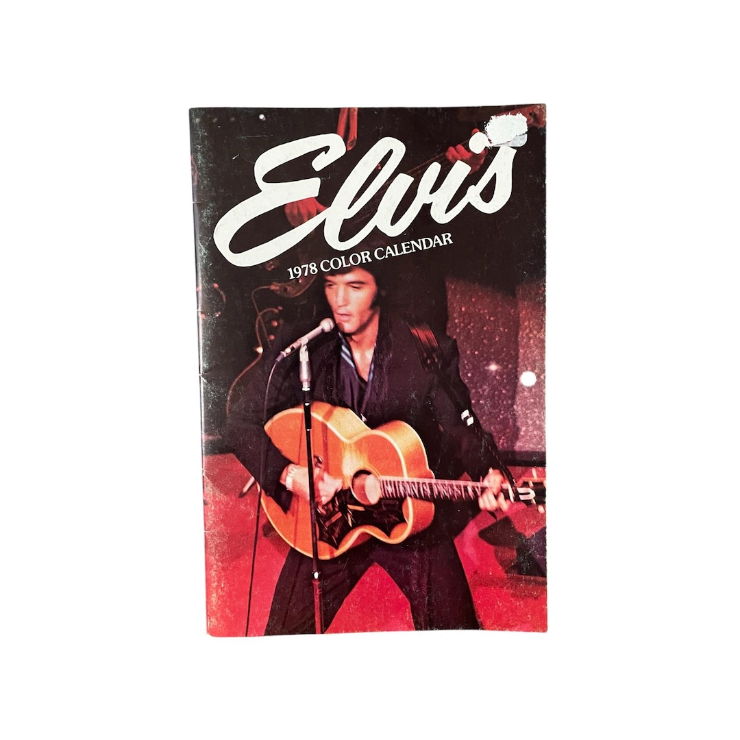 1978 Elvis Presley Calendar | Color | Vintage | Collectible | Elvis ...