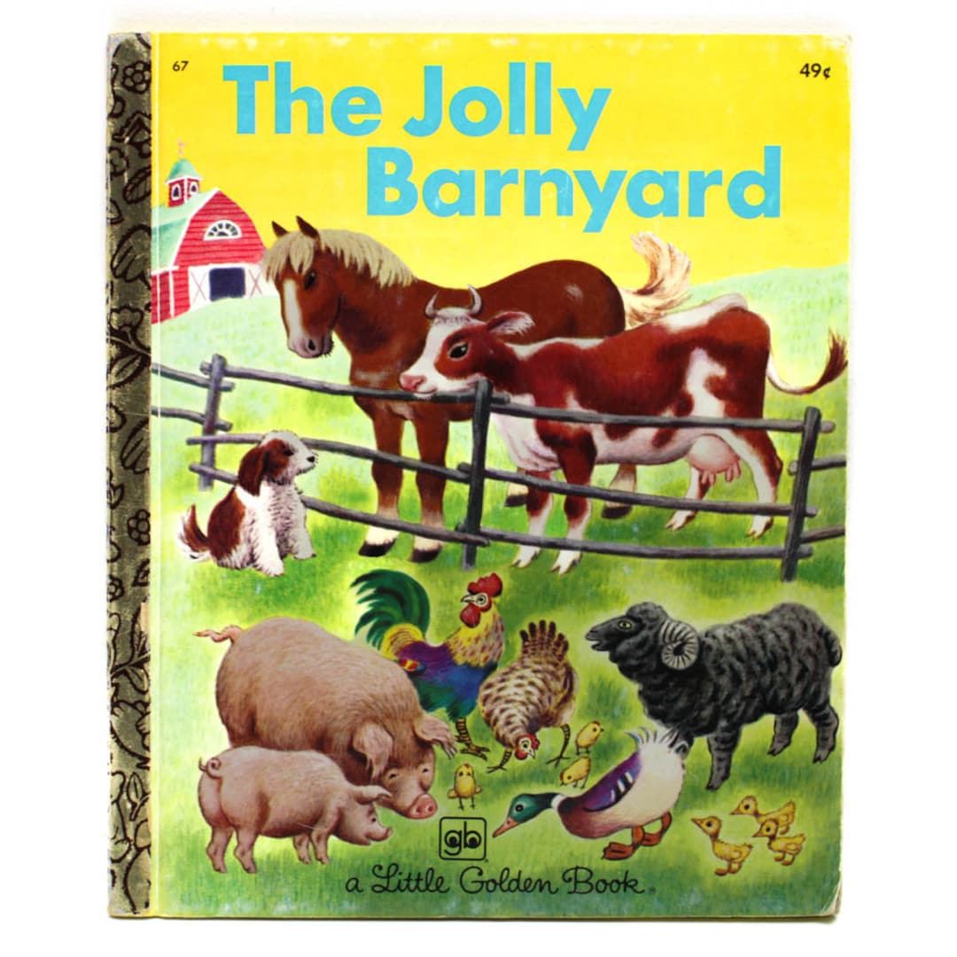 1974 the Jolly Barnyard | Hardcover | Golden Press | a Little Golden ...