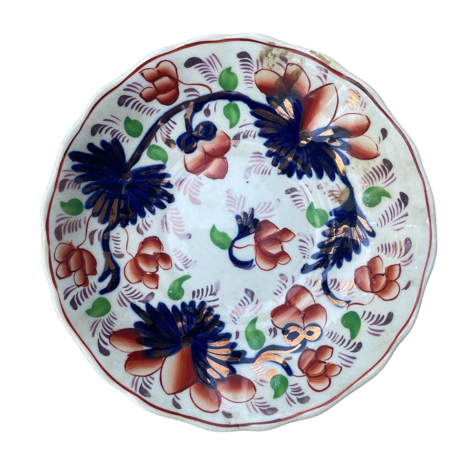 1770s Gaudy Welsh | Teacup and Saucer | Antique | Vintage | English Tea ...