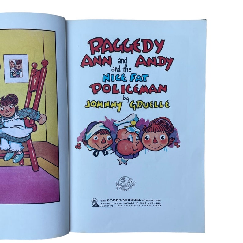 1960 Raggedy Ann and Andy and the Nice Fat Policeman | Johnny Gruelle ...