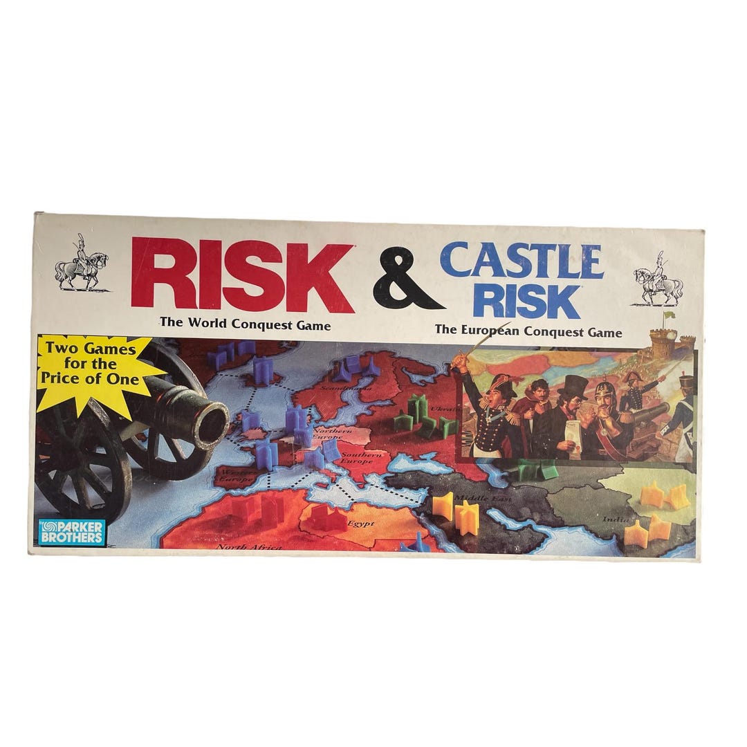 1990 Risk & Castle Risk | Board Game | the World Conquest | the Europe ...
