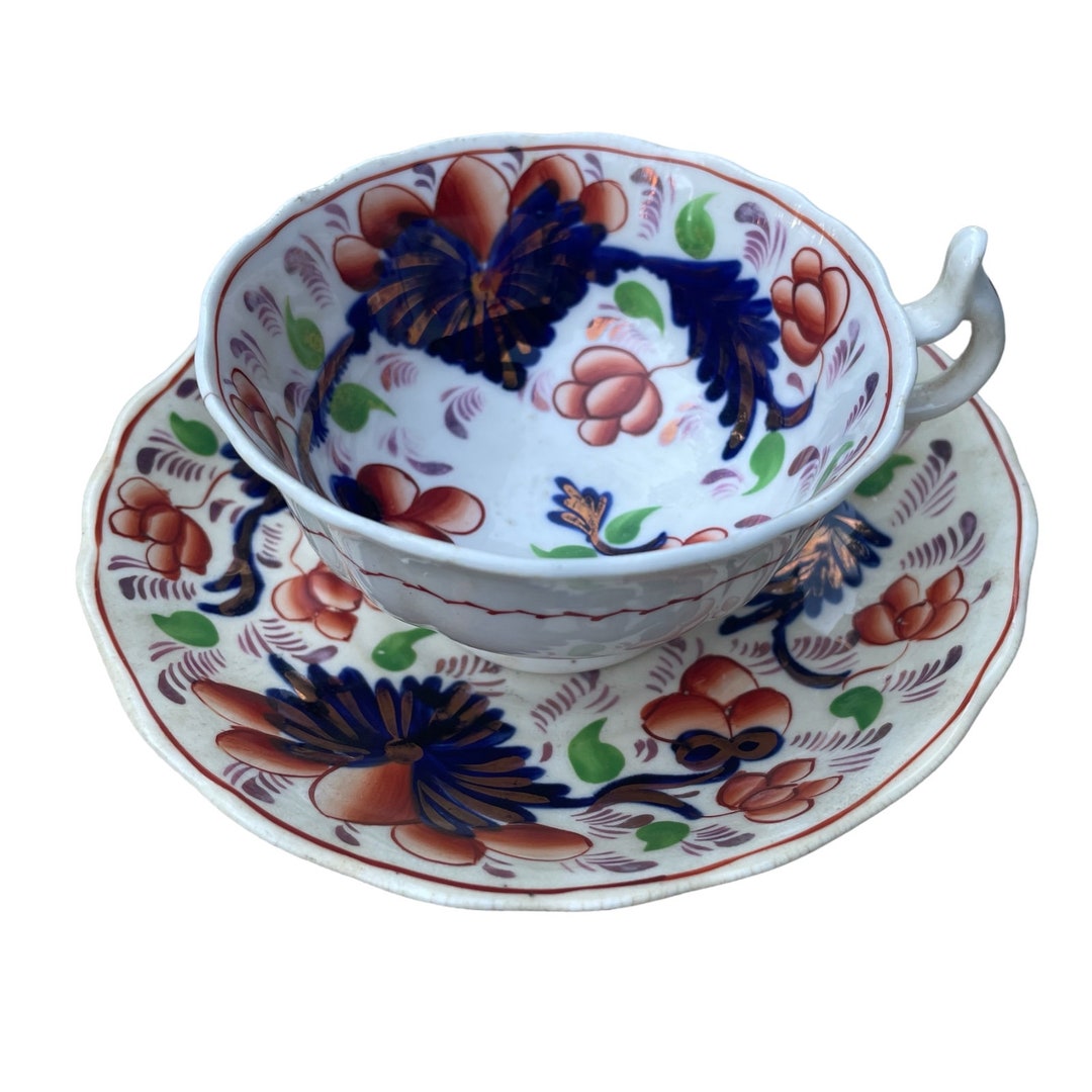 1770s Gaudy Welsh | Teacup and Saucer | Antique | Vintage | English Tea ...