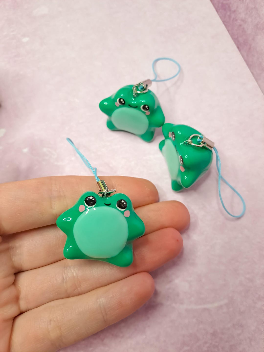 Frog Charm Gift Box – Cute Polymer Clay Keychain With Surprise Bracelet ...