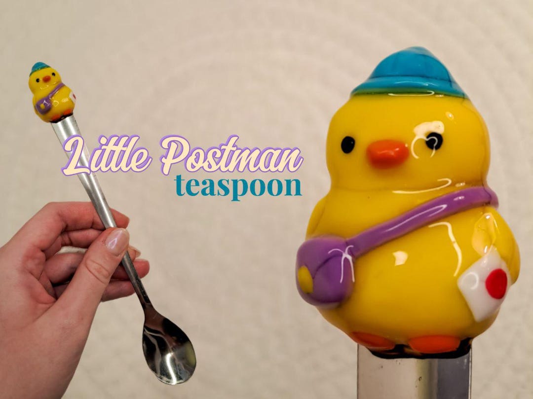 Little Postman Polymer Clay Spoon With Handmade Figure | Cute | Kawaii ...