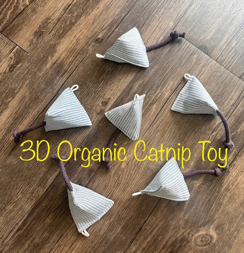 3D Organic Catnip Toy, Clinking Sound, Catnip Toy With Tail, Sturdy ...