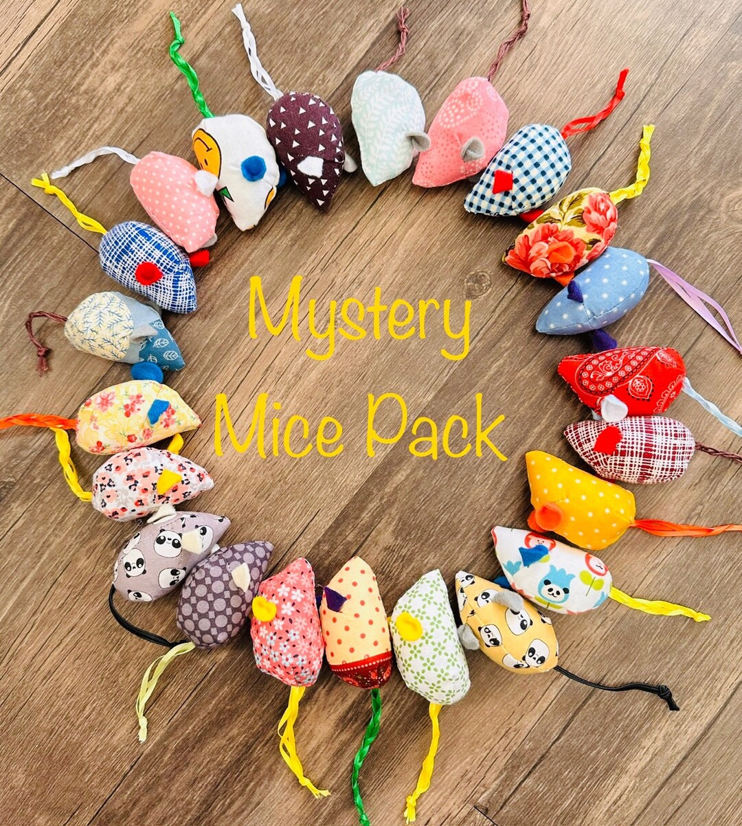 Handmade Organic Catnip Mice Toy: Soft Plush Assorted Styles - Etsy