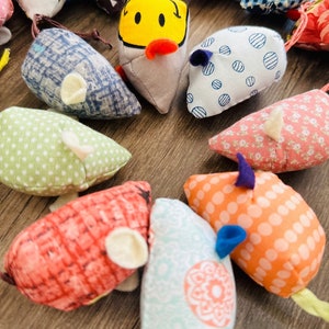 Handmade Organic Catnip Mice Toy: Soft Plush Assorted Styles - Etsy