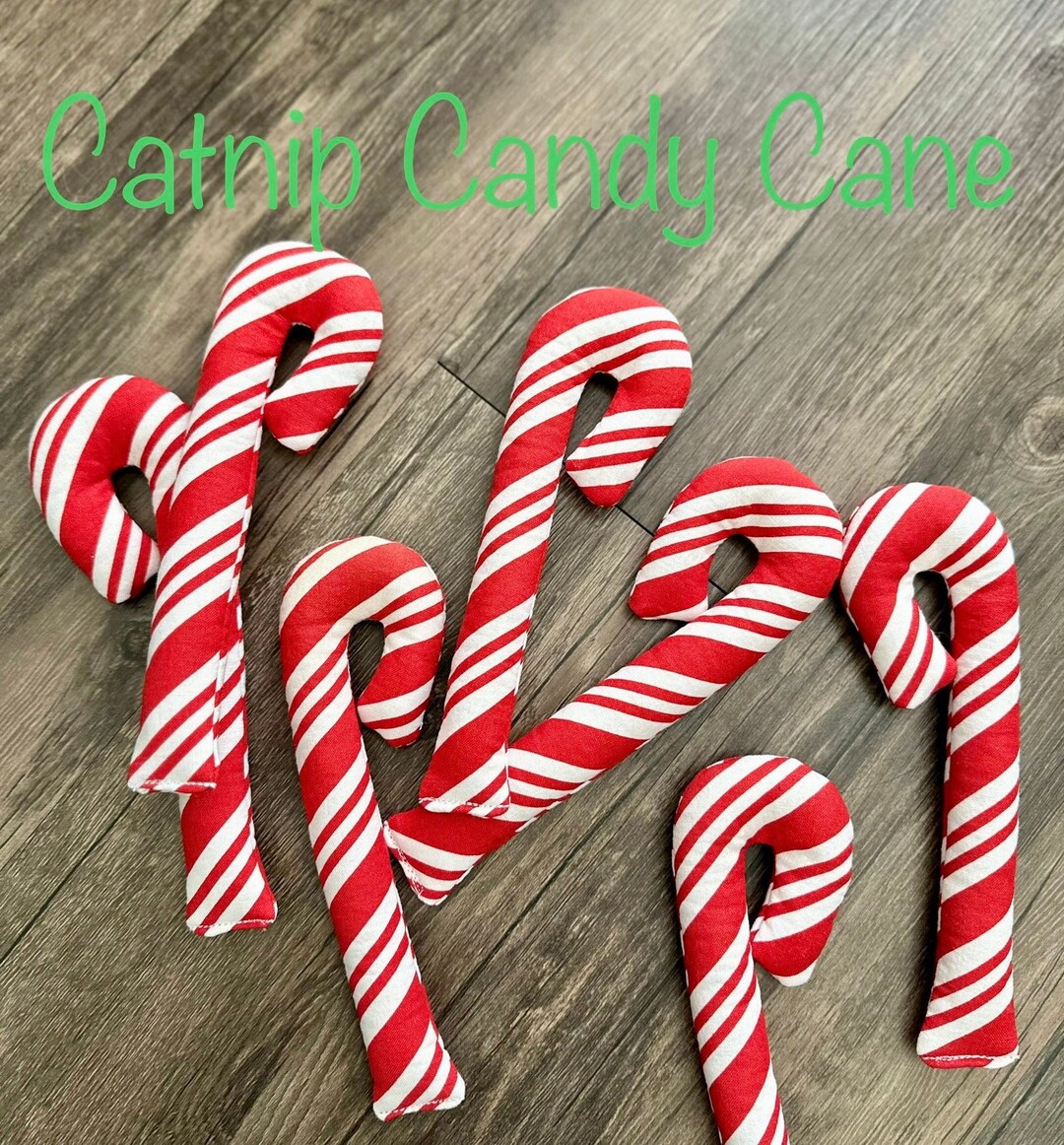 Catnip Candy Cane/ Catnip Kicker/ Organic Catnip/christmas Catnip Cat ...