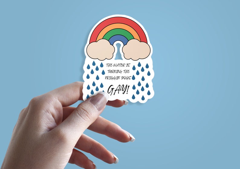 Friggin' Dogs Gay Sticker, Dog Sticker, Funny Dog Sticker, Dog Lover ...