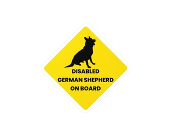 Disabled Wiener on Board Vinyl Sticker/decal, Disabled Dog, Handicap ...