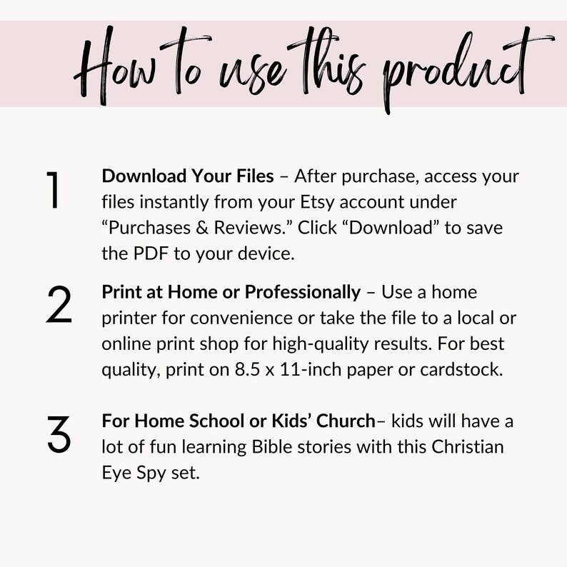 Bible I Spy Activity Pages, Kids Christian Activity Sheets, Sunday ...