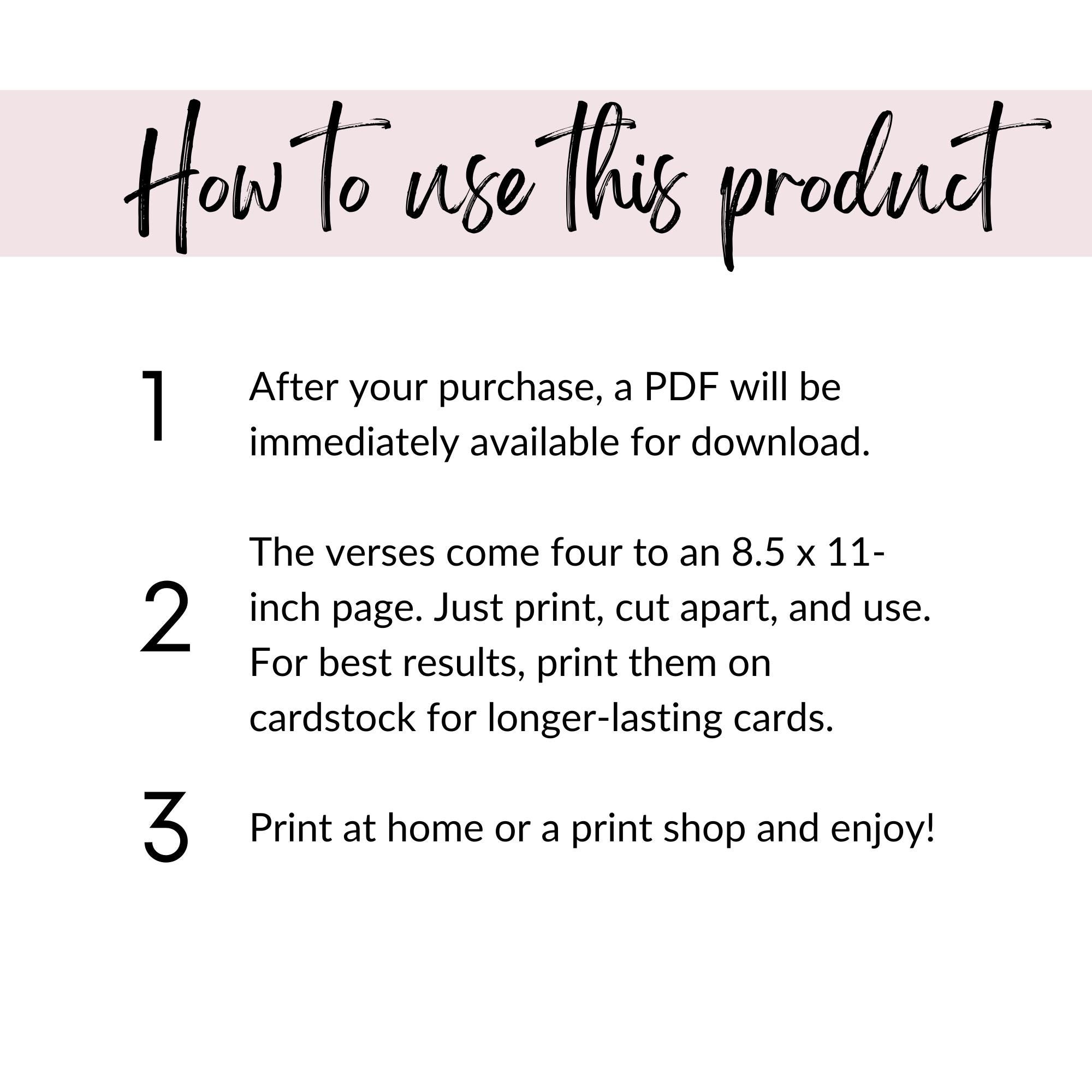 Scripture Cards for Kids, Bible Verse Cards, Christian Homeschool ...