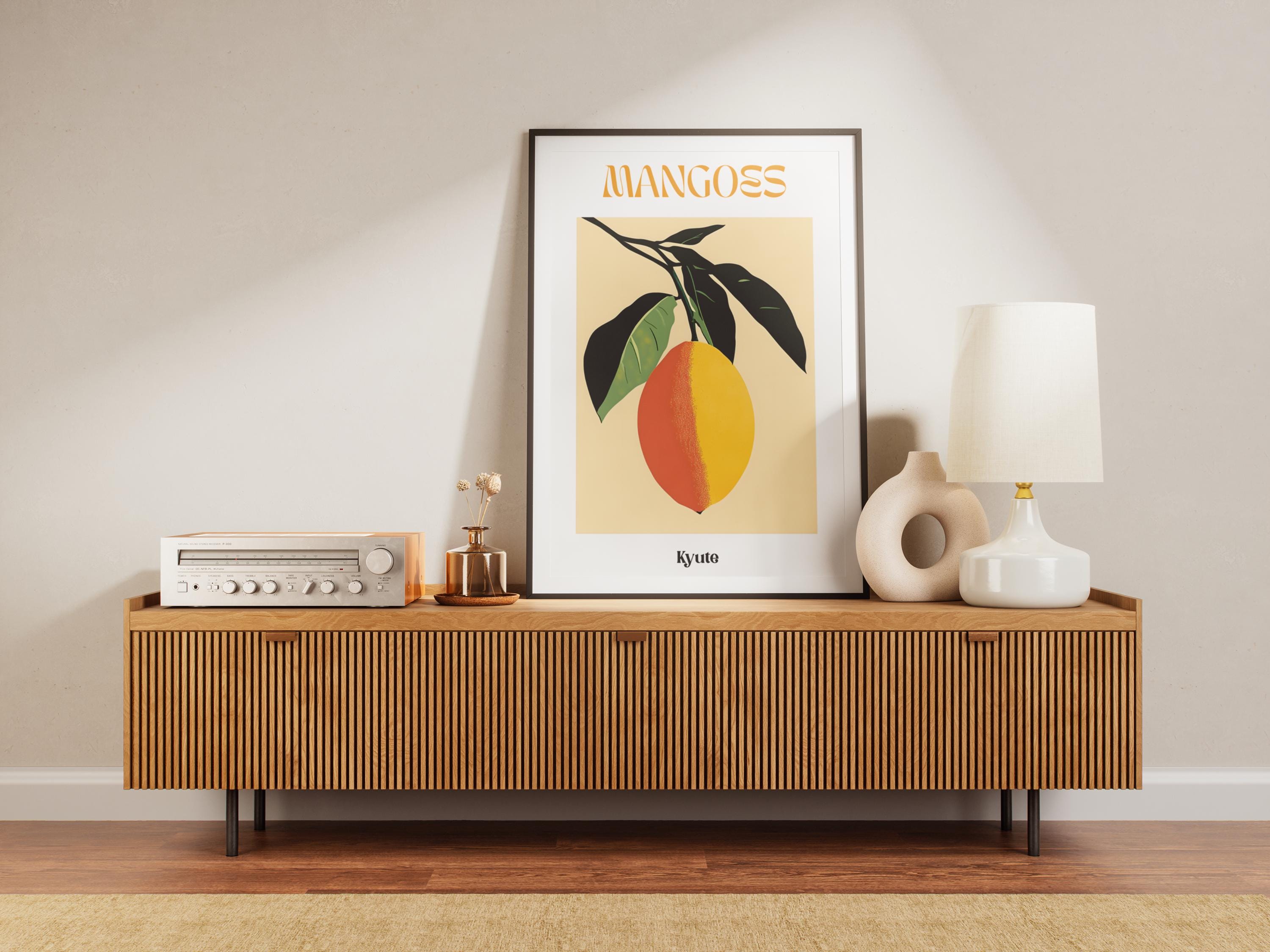 Minimalist Mango Poster - Etsy