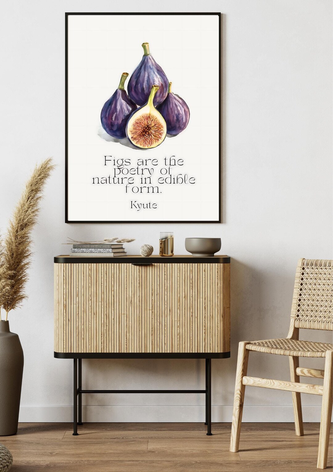 Minimalist Fig Poster Decorative Poster Minimalist Poster Wall ...